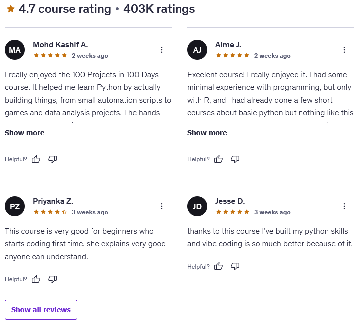 Review: Udemy’s 100 Days of Code™: The Complete Python Pro Bootcamp ...