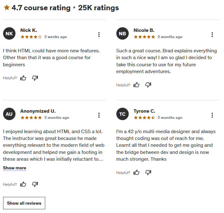 Review Udemys Web Design For Beginners Real World Coding In Html And Css Course Courseduck